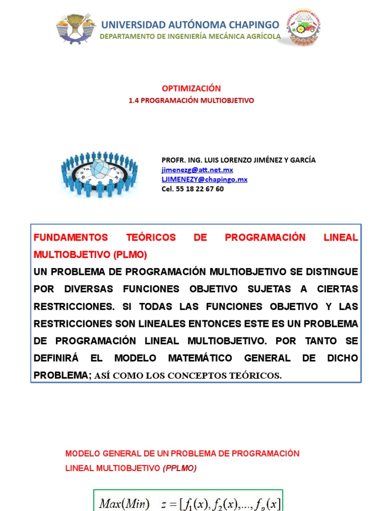 Programación Lineal Multiobjetivo | PDF | Programación lineal ...