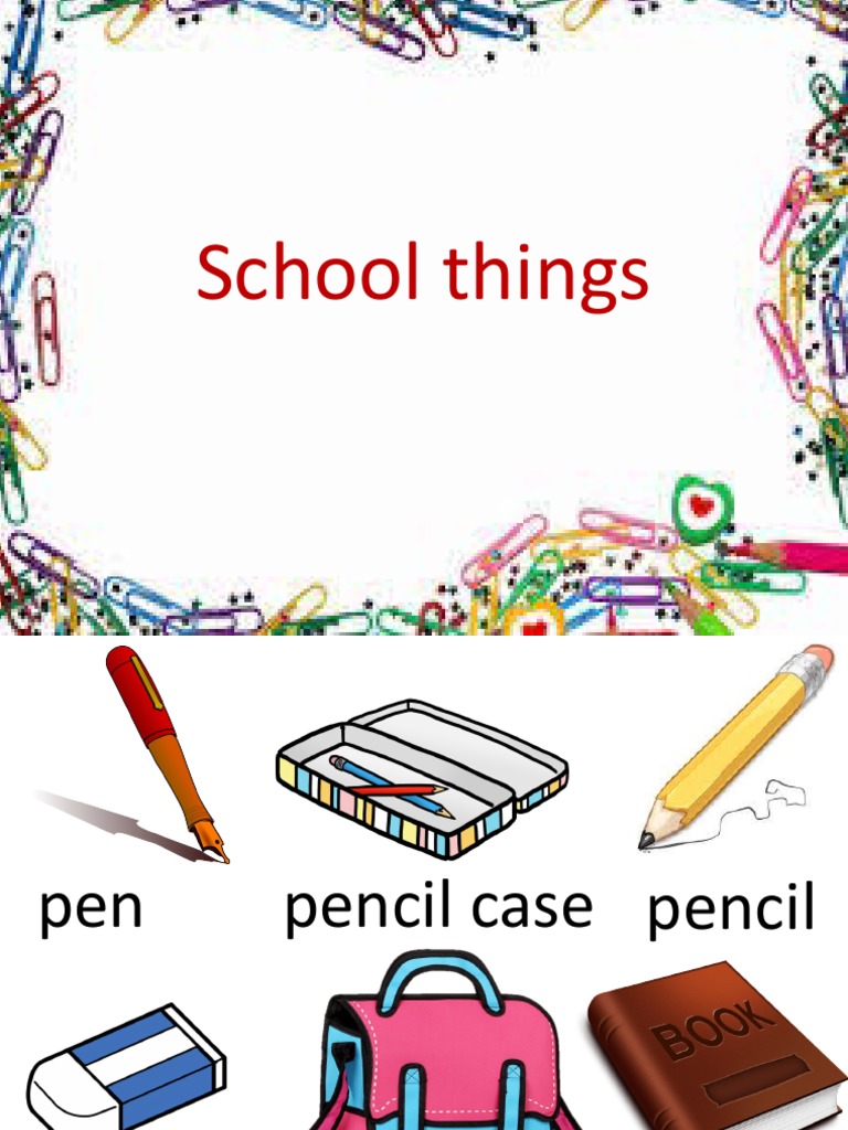 FF1. Unit 1, School Things | PDF