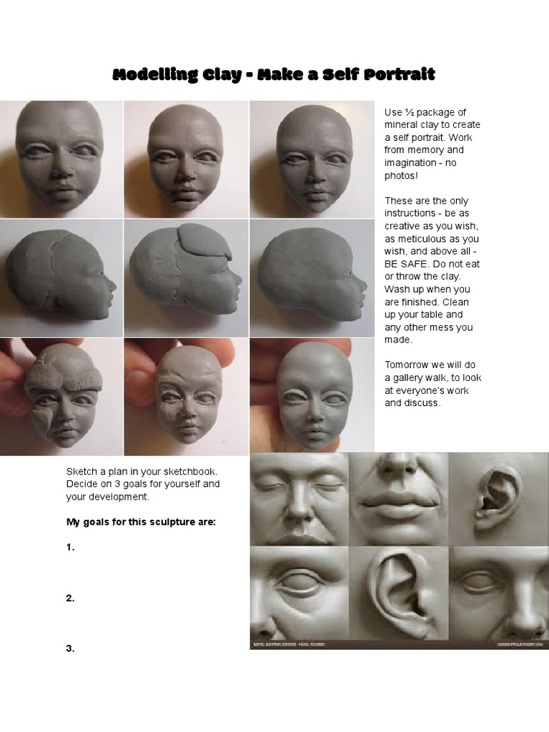 Creative Clay Self-Portrait Guide | PDF | Home & Garden | Art