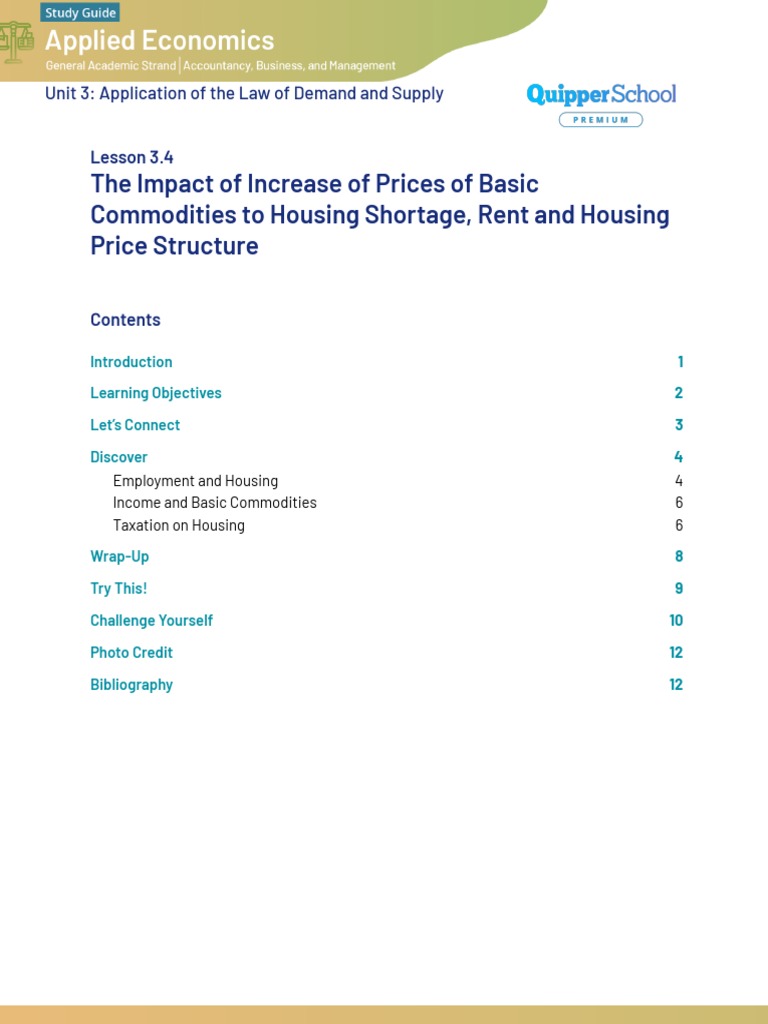 AEC - 12 - Q1 - 0304 - SG - The Impact of Increase of Prices of Basic Commodities To Housing ...