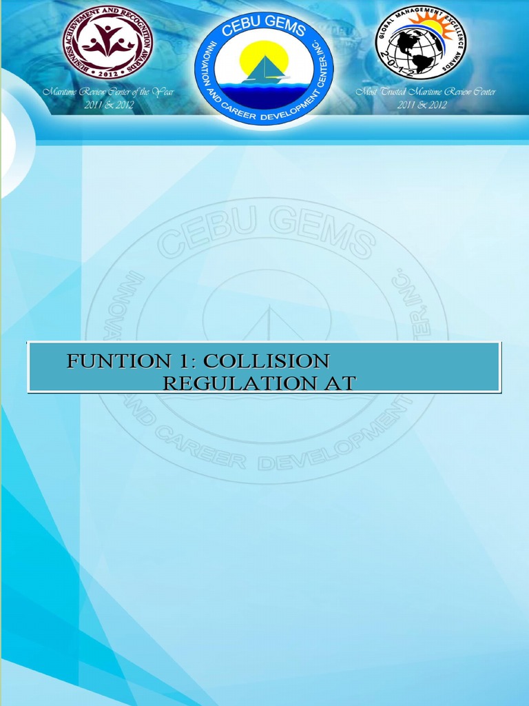 F1 - Collision Regulation Set A | PDF