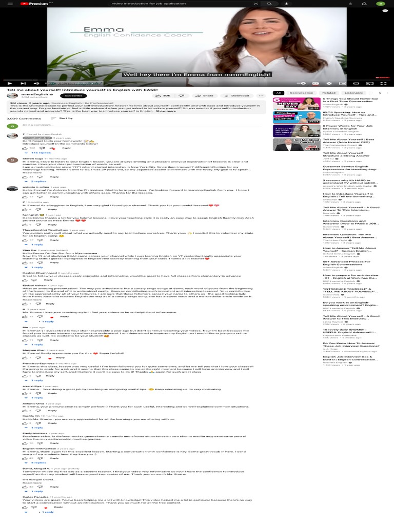 Subscribe All All: Well Hey There I'M Emma From Mmmenglish! | PDF ...