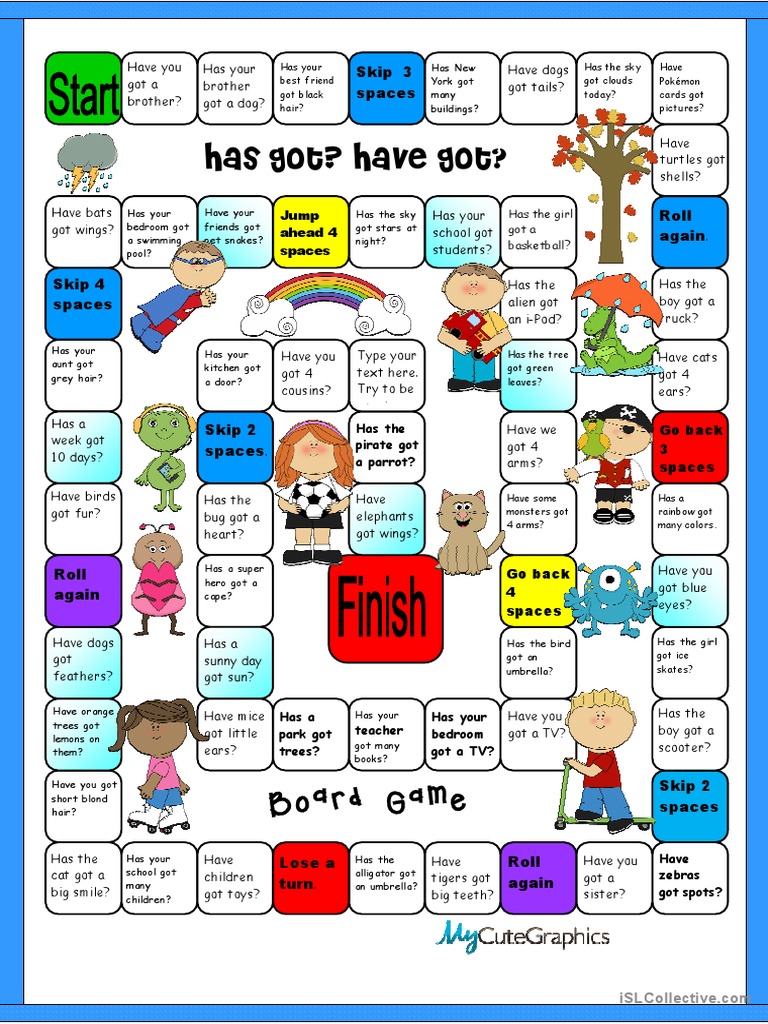 Has Got & Have Got Boardgame | PDF Has Got & Have Got Boardgame | PDF