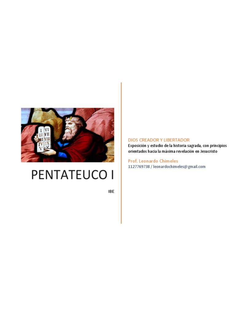 Pentateuco I | PDF | Jacob | Libro del éxodo