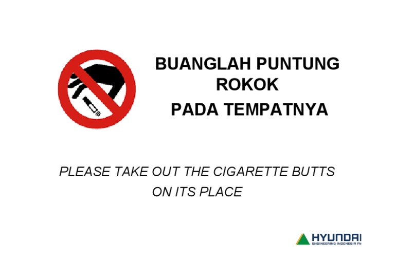 Buanglah Puntung Rokok Pada Tempatnya | PDF