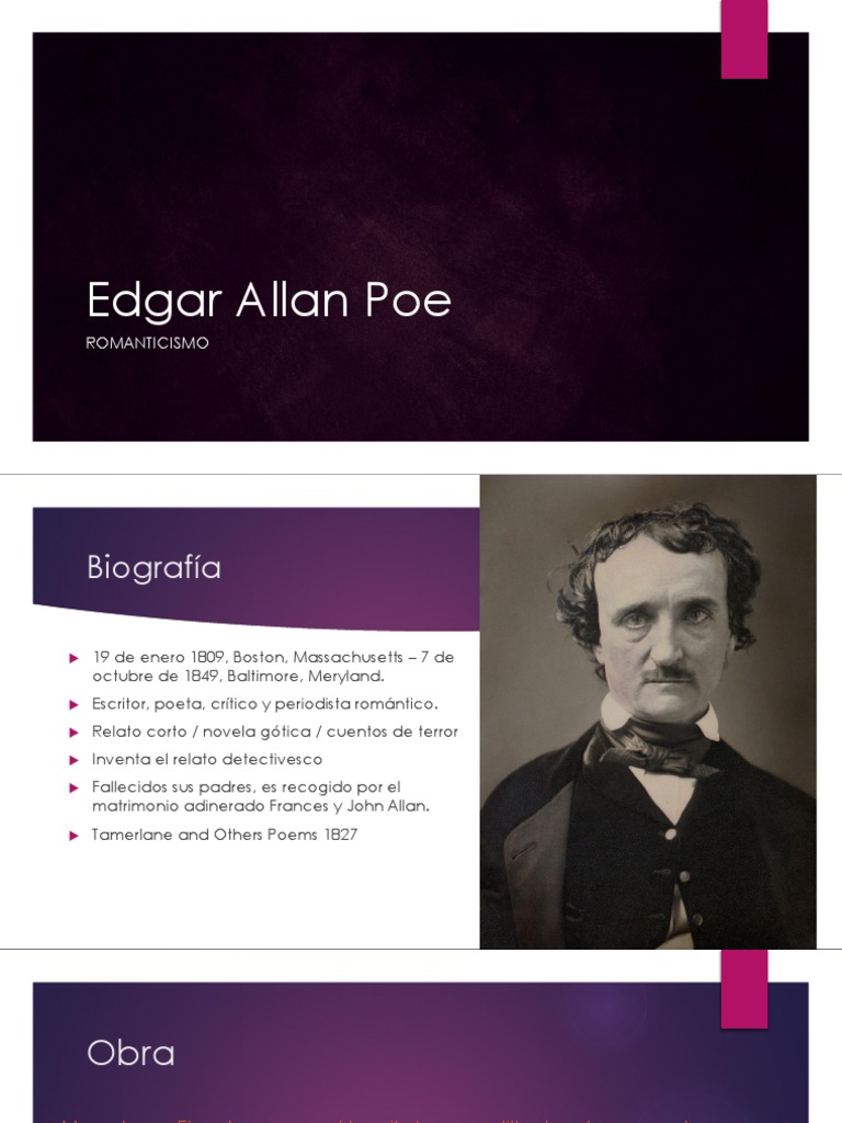 Edgar Allan Poe y El Romanticismo | PDF | Romanticismo | Edgar Allan Poe