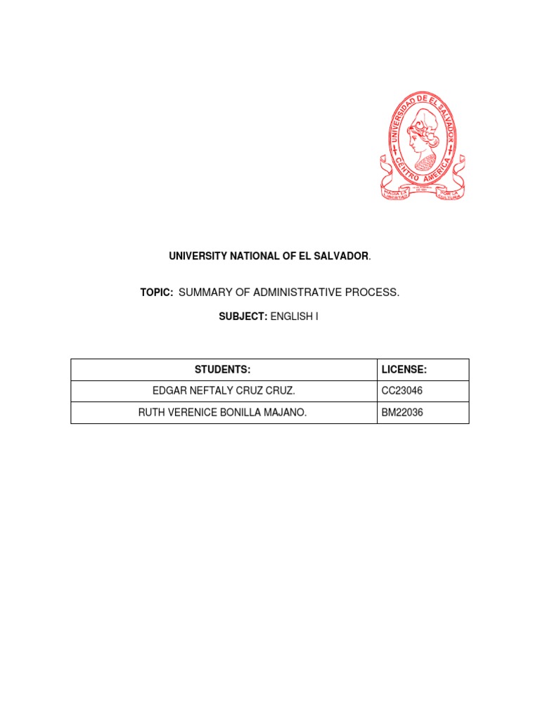 Administrative Process Summary | PDF | Career & Growth