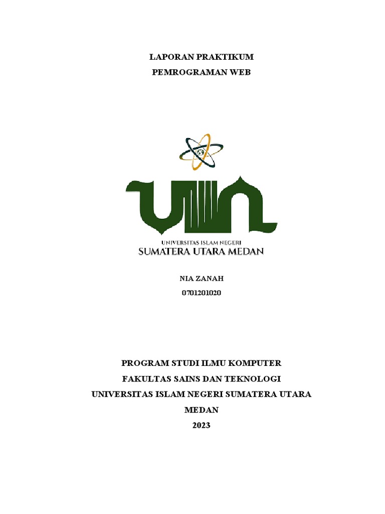 Laprak Pemrograman Web - Nia Zanah | PDF