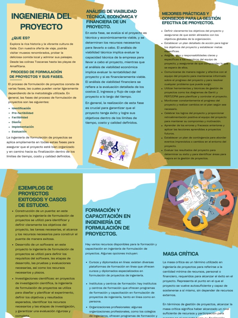 TRIPTICO | PDF | Software | Gestión de proyectos