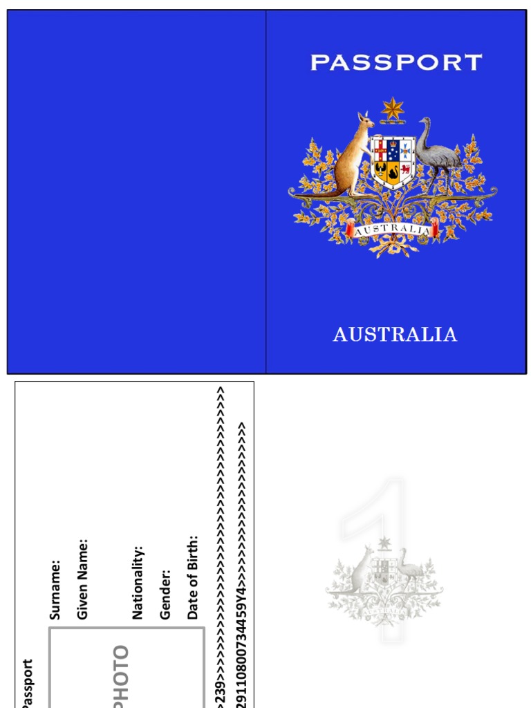 Australian Passport Template | PDF