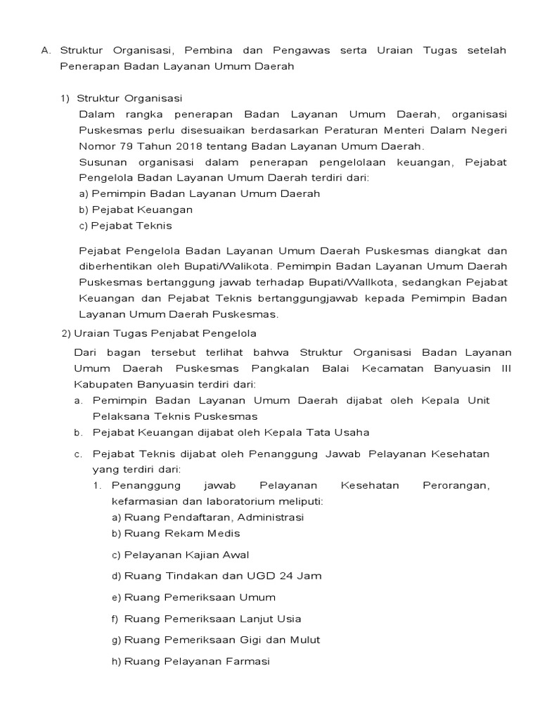 Tupoksi BLUD 2023 | PDF