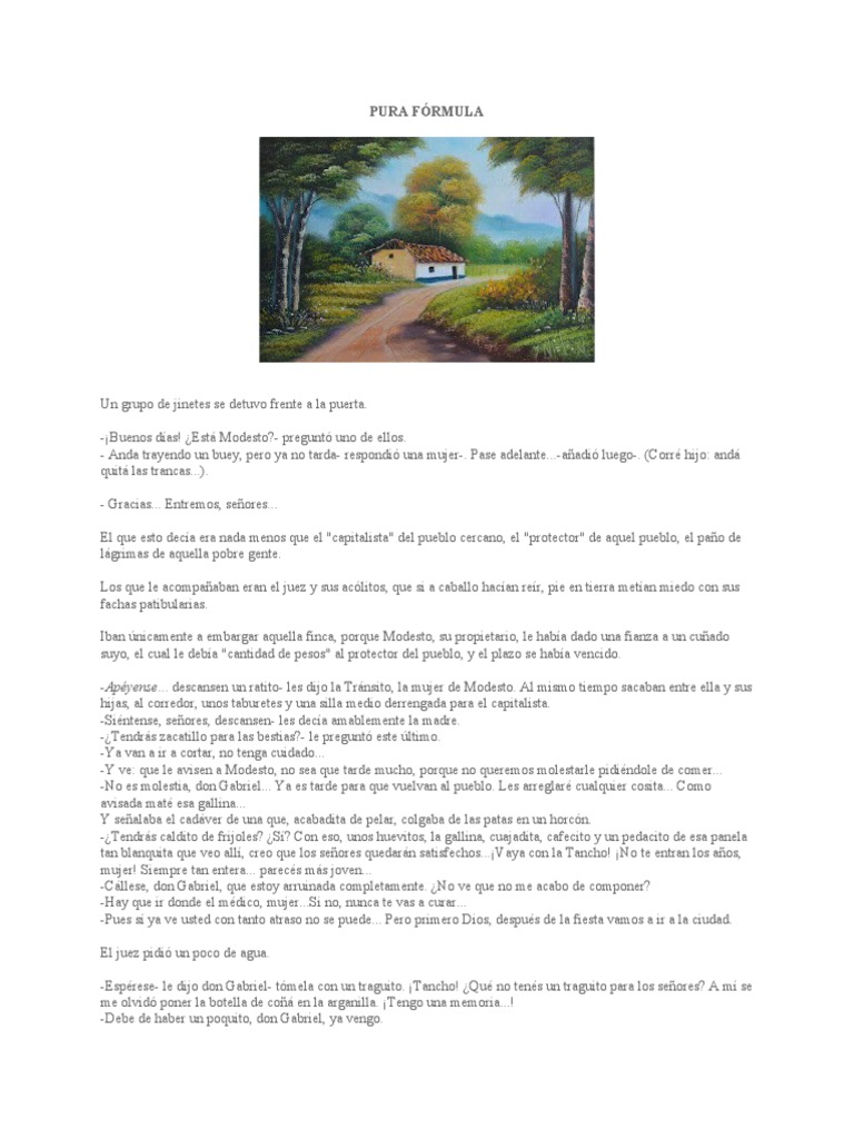 Pura Formula (Cuento) | PDF | Ganado
