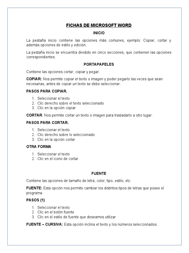 WORD 2do. Básico | PDF