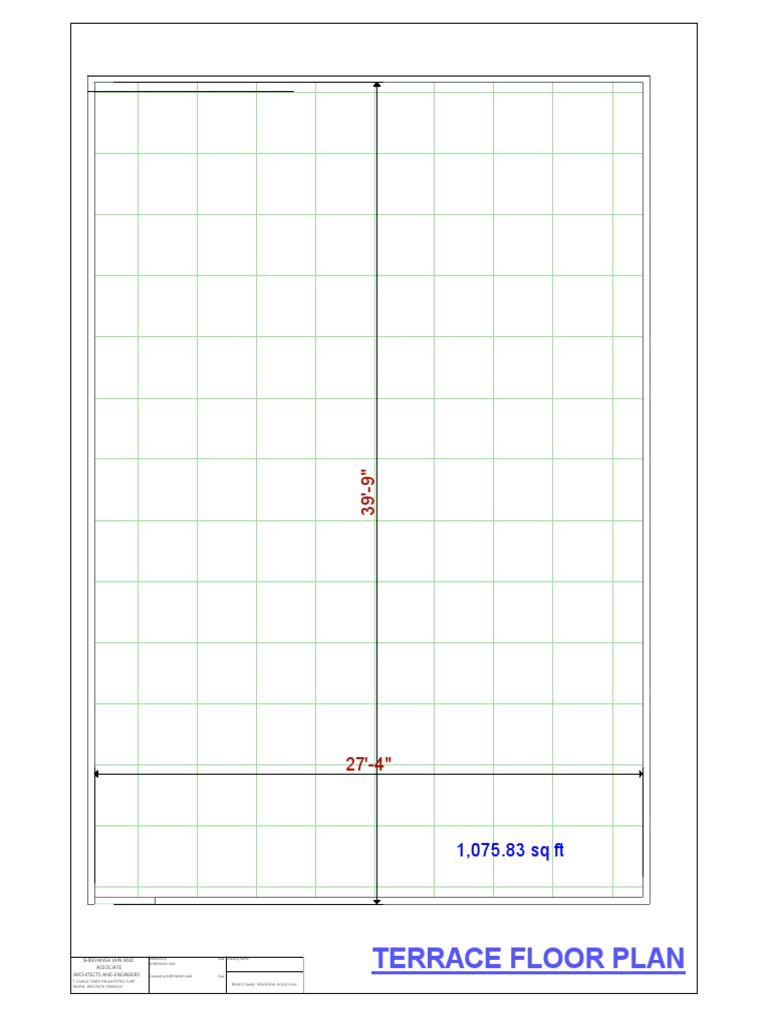 Residential House Plan - Terrace Layout | PDF