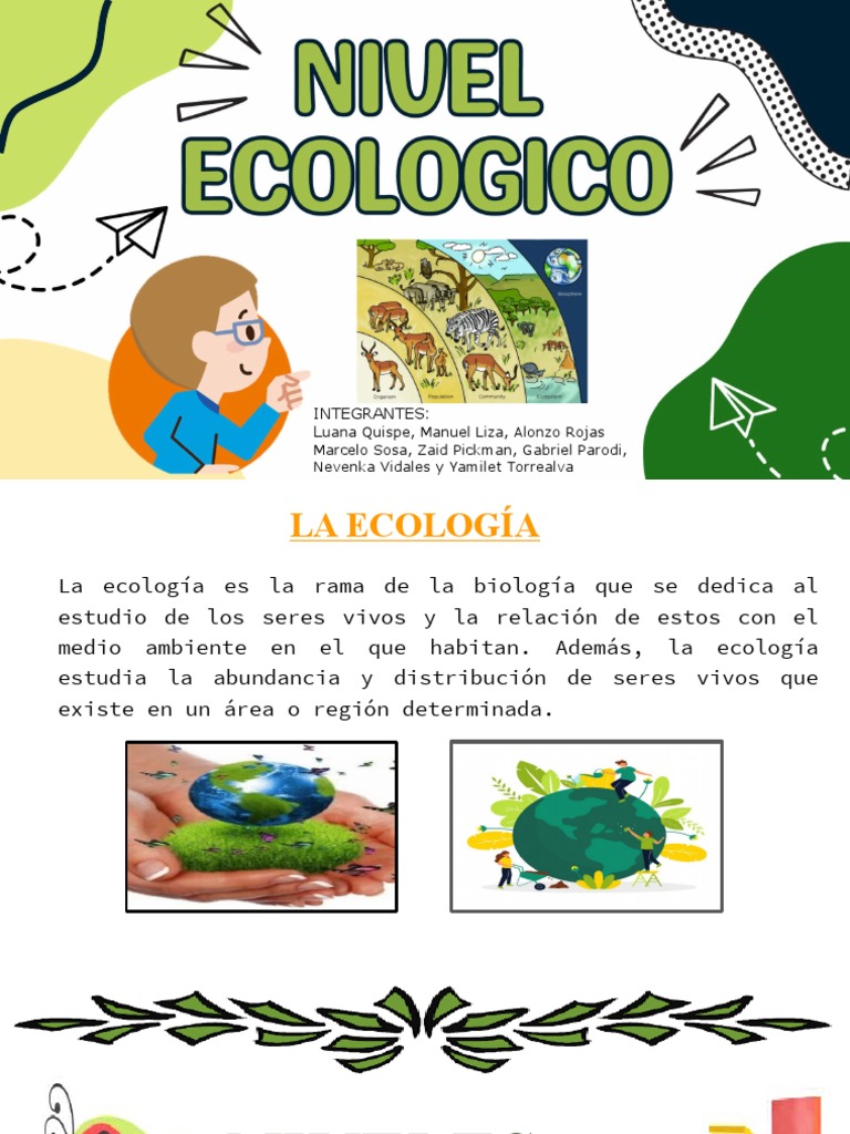 Nivel Ecológico | PDF | Ecosistema | Entorno natural