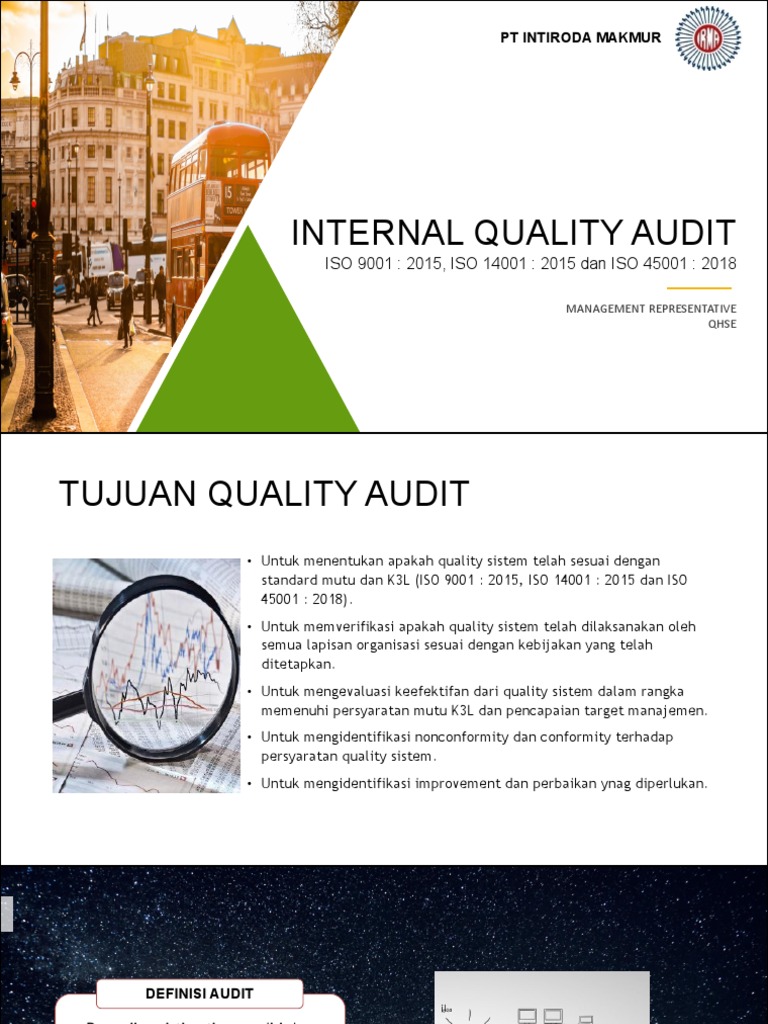 Pelatihan Audit Internal ISO 9001 | PDF | Bisnis | Pengelolaan Keuangan ...
