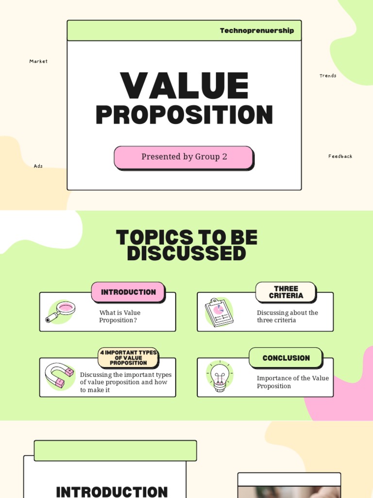 Group 2 VALUE-PROPOSITION Techno | PDF | Communication | Mass Media
