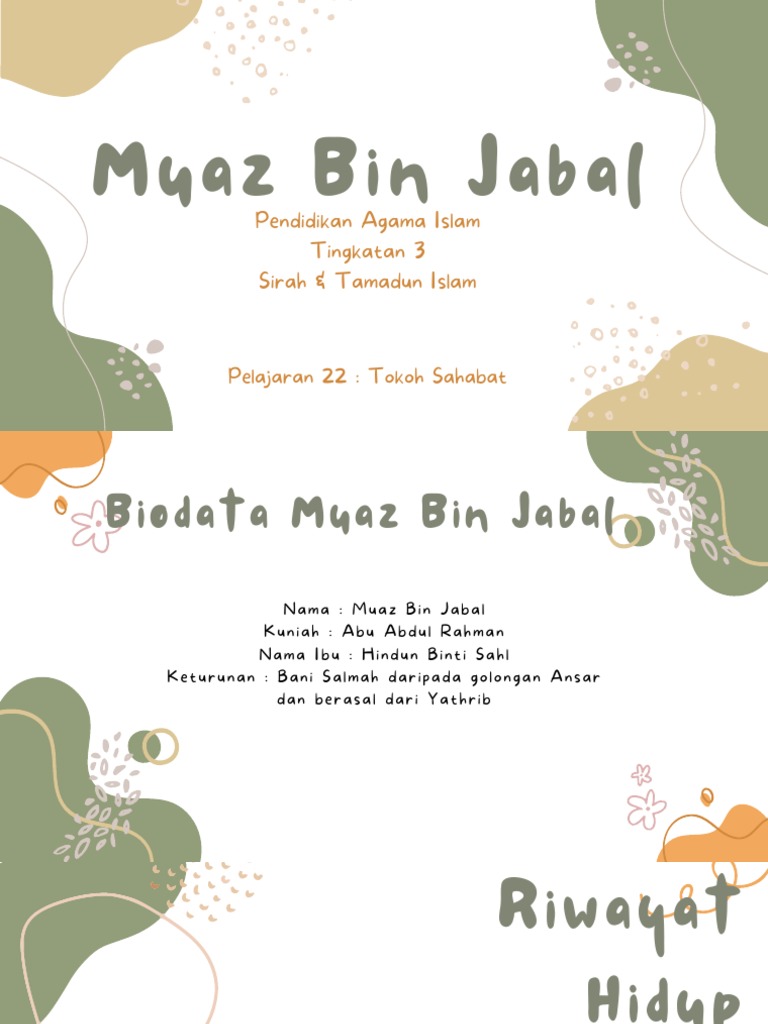 Muaz Bin Jabal | PDF