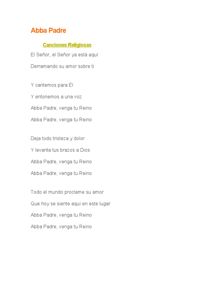 Abba Padre | PDF