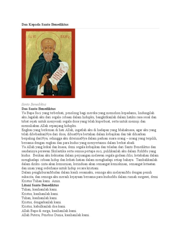 Doa Kepada Santo | PDF