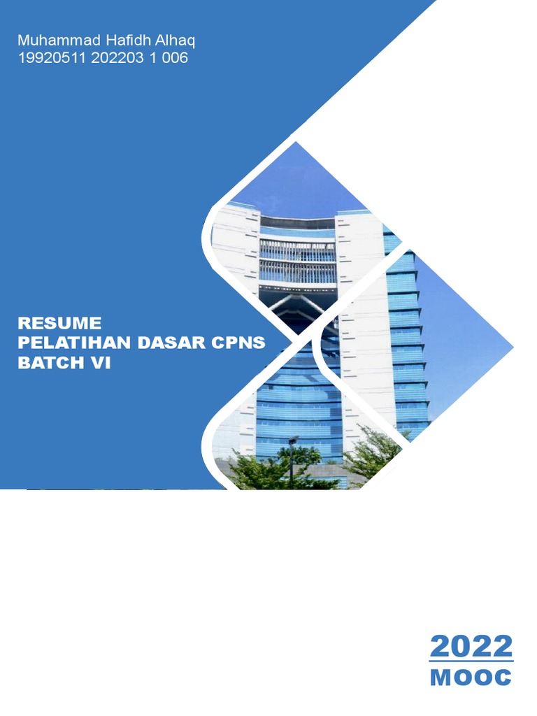 Muhammad Hafidh Alhaq - 199205112022031006 - H 1 | PDF