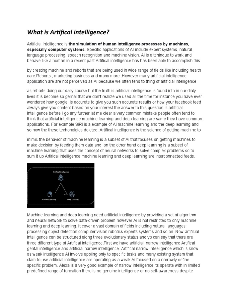 What Is Artifical Intelligence | PDF | Artificial Intelligence ...