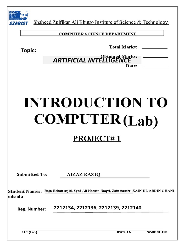 Itc Lab Task FSDG | PDF | Artificial Intelligence | Intelligence (AI) & Semantics