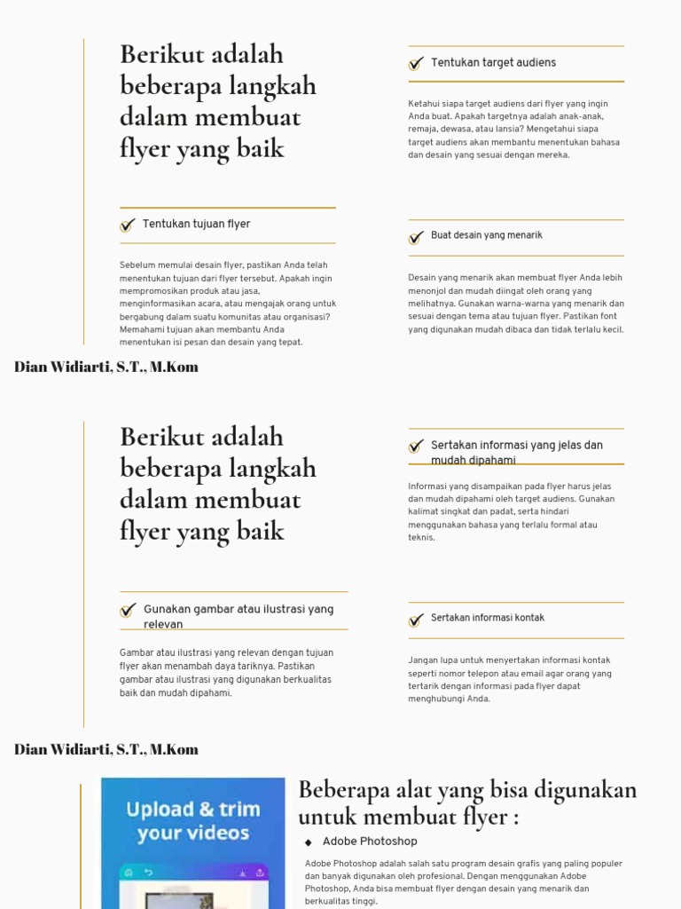 Cara Membuat Flyer | PDF