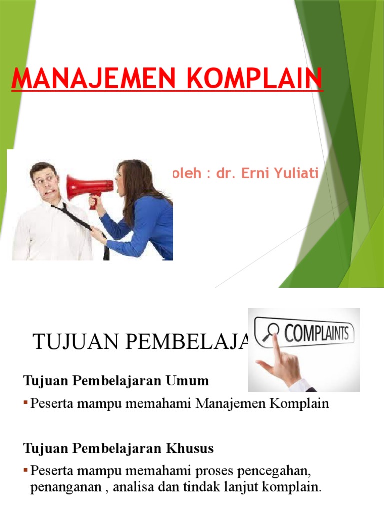 Manajemen Komplain | PDF