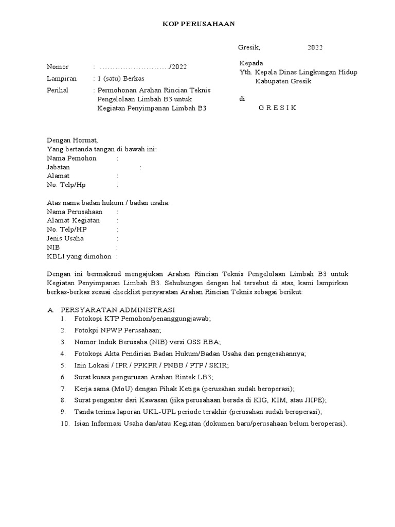 Form Arahan Rintek TPS LB3 | PDF