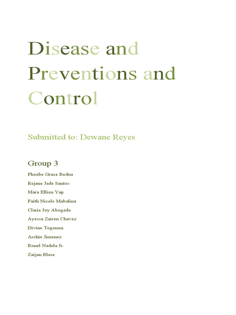 Disease Preventions and Control | PDF | Measles | Influenza