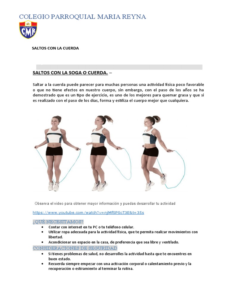 Saltos Con La Cuerda 1 Y 2 | PDF | Salud y bienestar