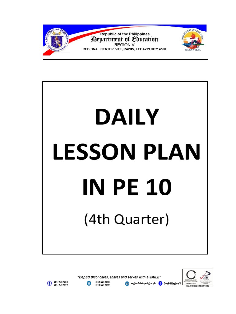 Grade 10 - PE (Fourth Quarter) | PDF