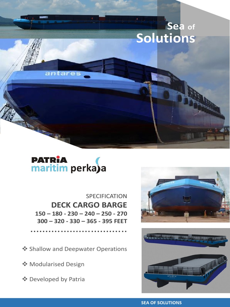 Brochure Barge | PDF | Freight Transport | Watercraft