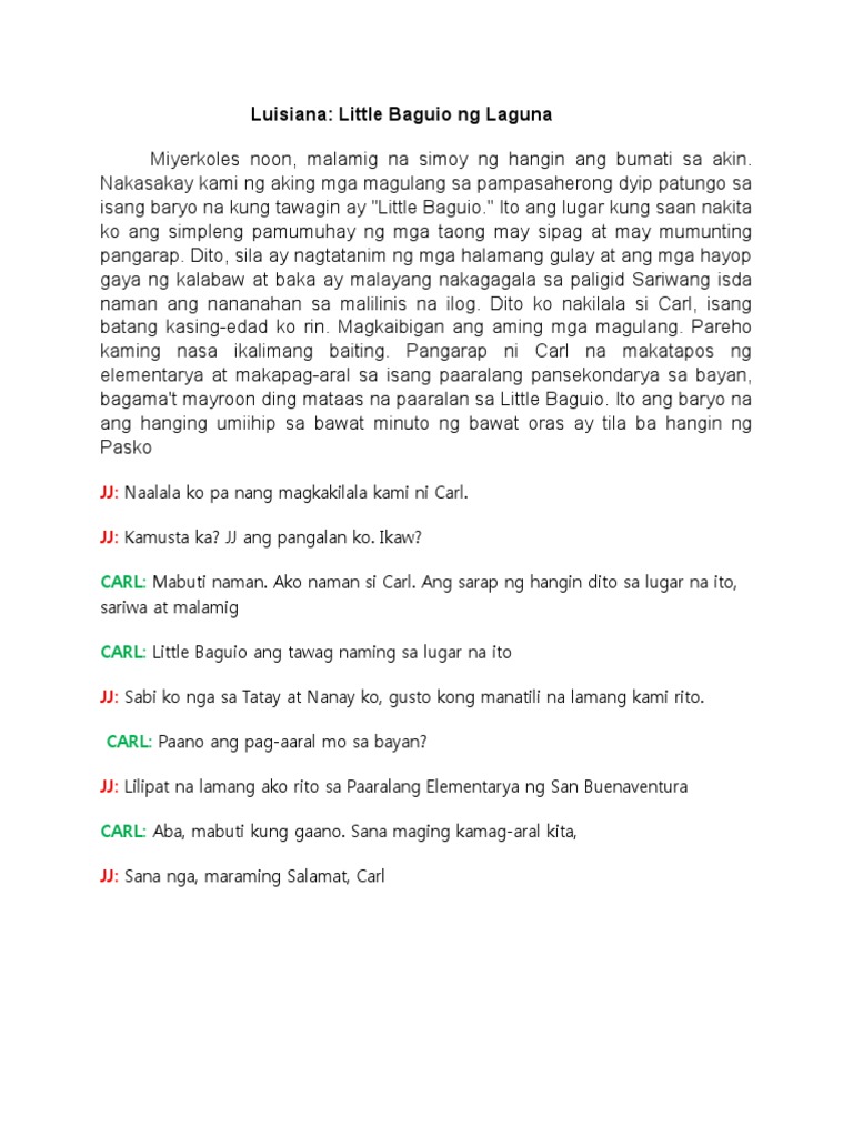 Luisiana Little Baguio NG Laguna | PDF