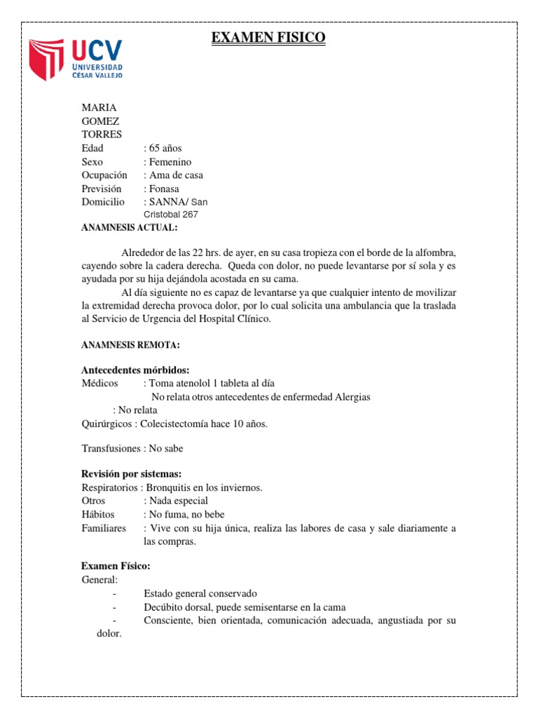 Examen Fisico .. | PDF | Examen físico | Medicina CLINICA