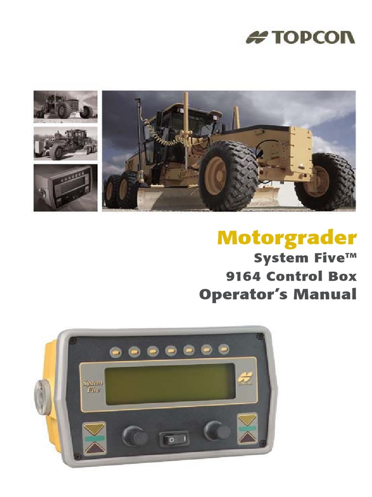 Topcon System 5 2D Machine Control User Manual | PDF