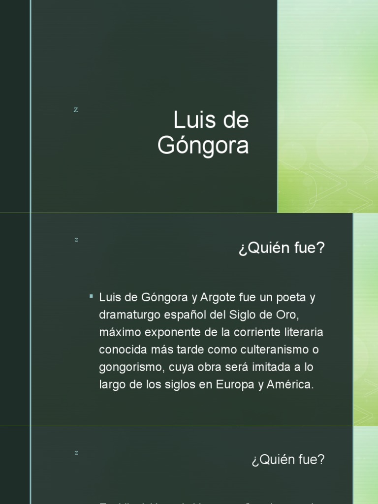 Luis de Góngora | PDF