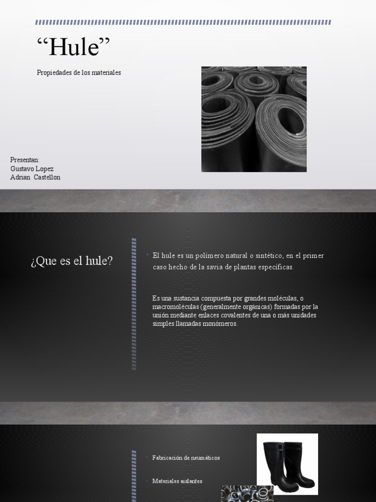 Propiedades de Los Materiales-Hule | PDF