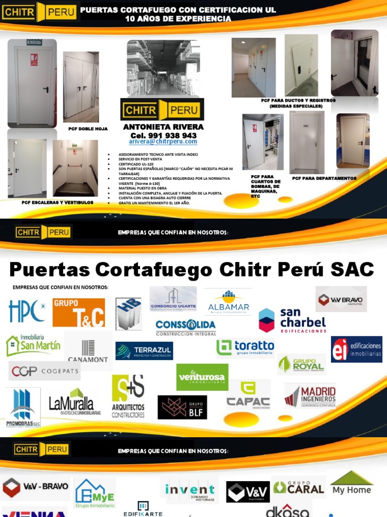 Brochure PCF Chitr Peru Sac | PDF