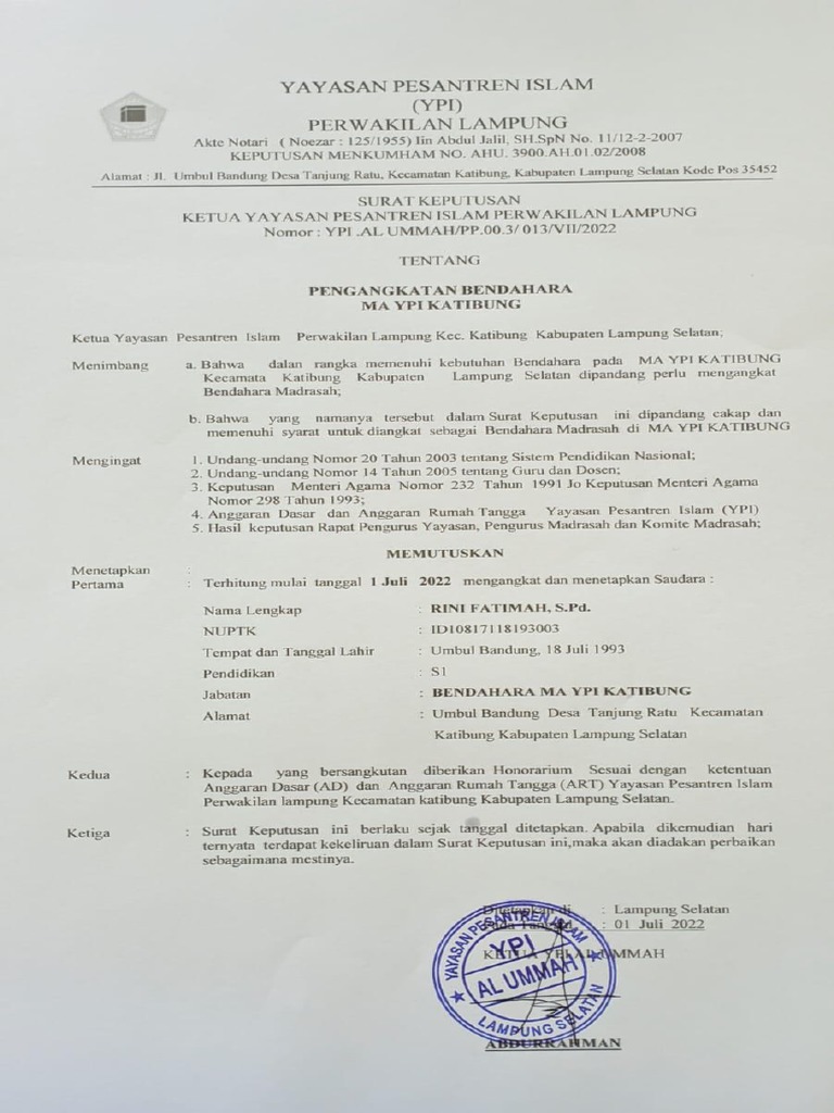 SK Bendahara MA | PDF