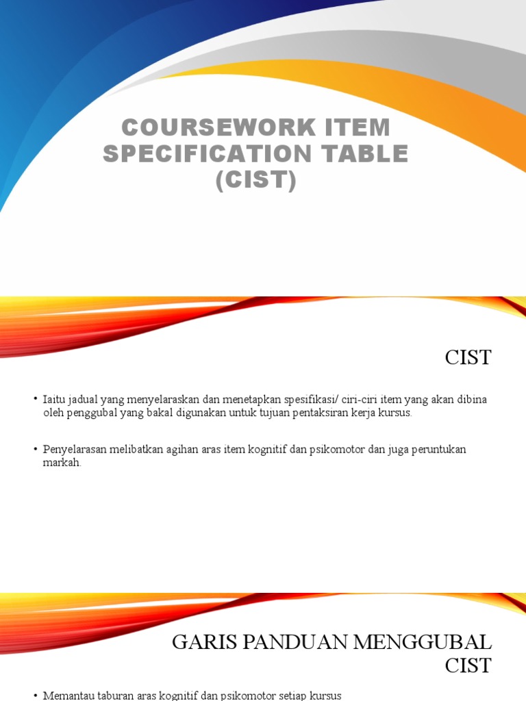 Silde Panduan Pemetaan Cist | PDF