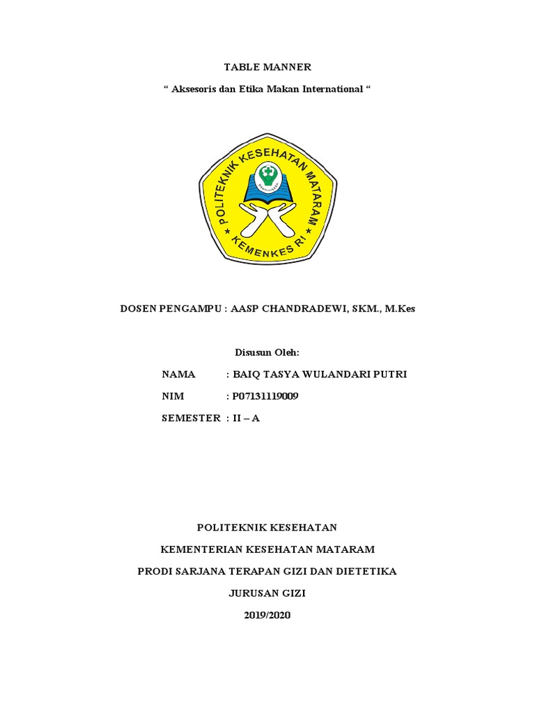 Table Manner | PDF