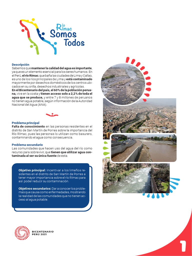 Póster Río Rímac | PDF | Agua | Lima