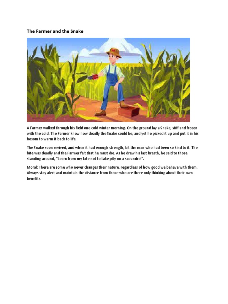 The Farmer and The Snake | PDF