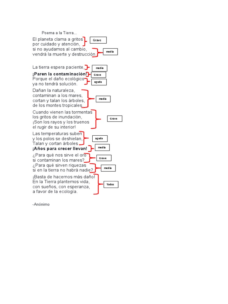 4 C Poema A La Tierra | PDF