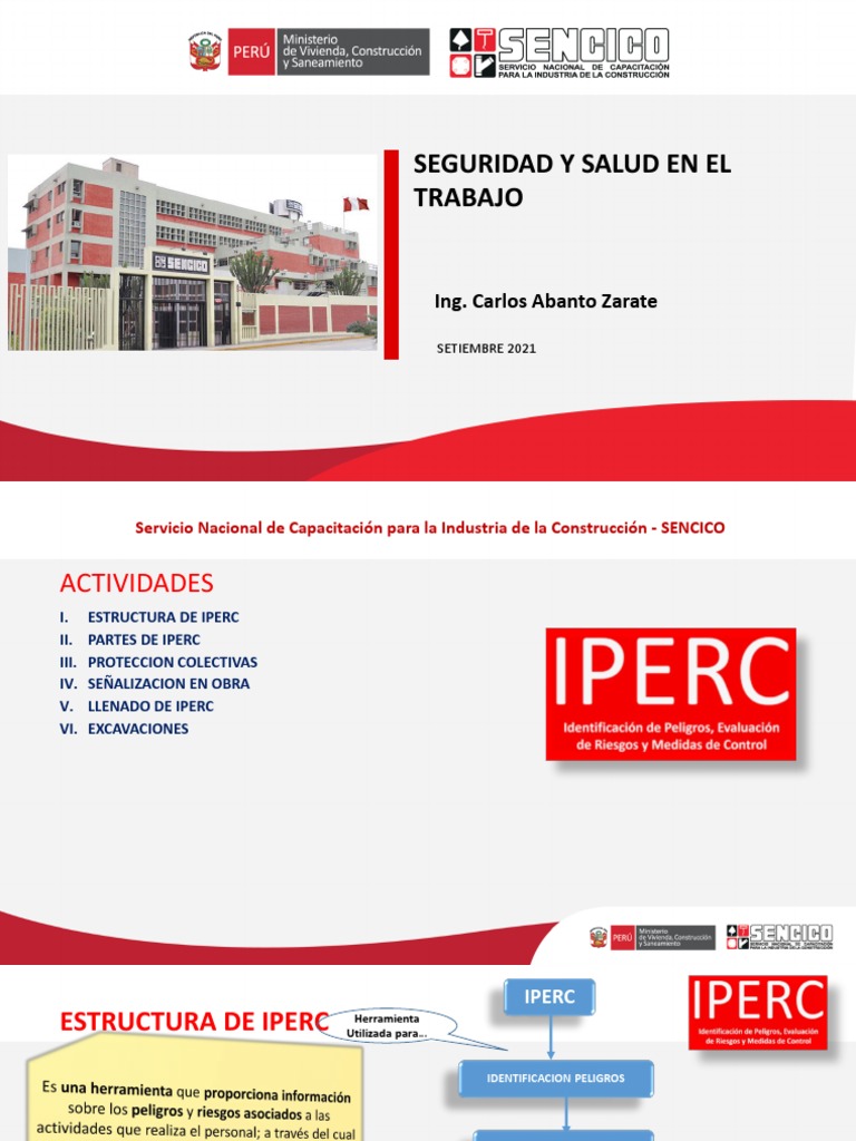 PPT6 IPERC - Excavaciones | PDF | Andamio | Diseño