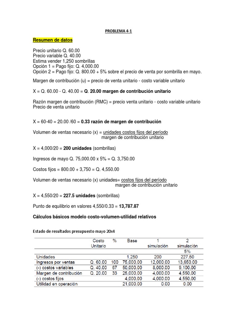 Problemas Capitulo 4 Cpa3 | PDF