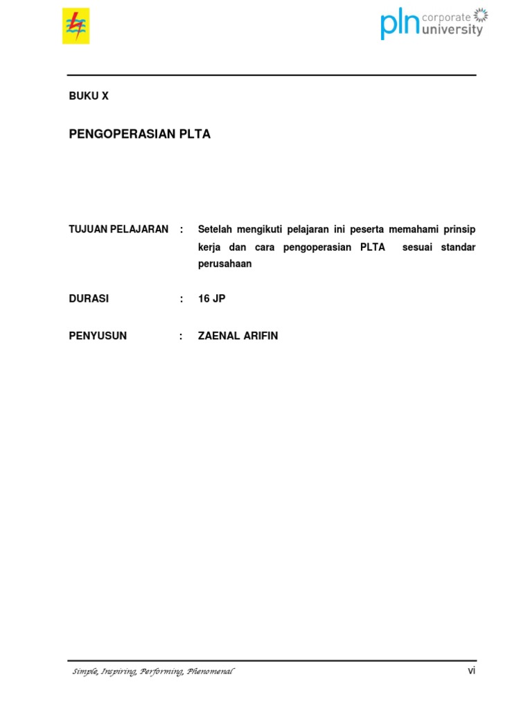 Prinsip dan Operasi PLTA Kelas 4 | PDF | Sains & Matematika