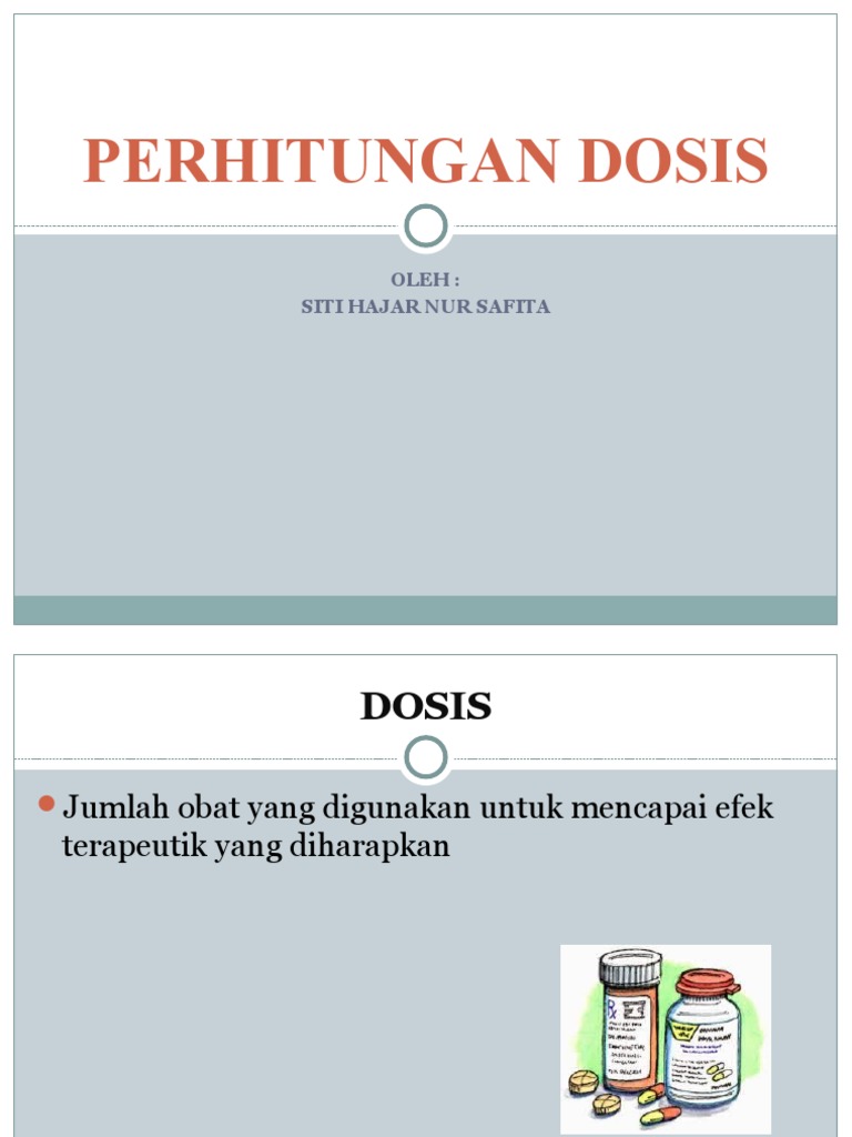 Perhitungan Dosis | PDF